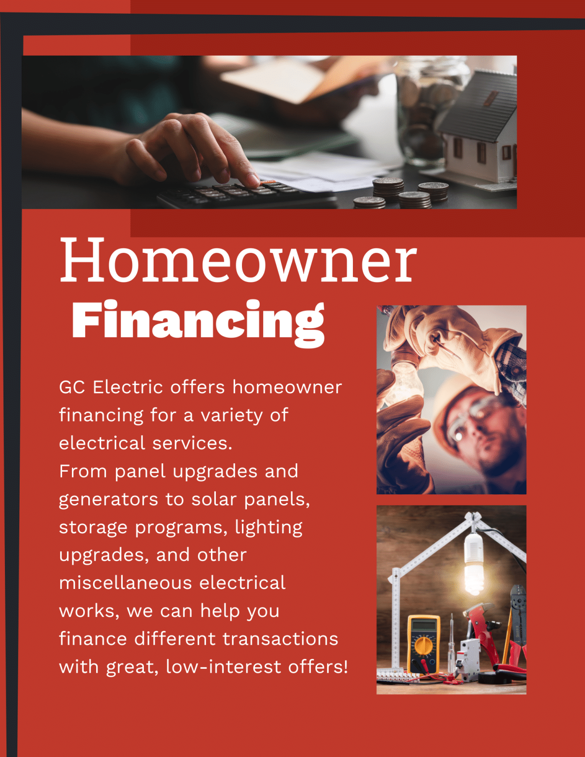 Homeowner Financing | GC Electric Co., Inc.